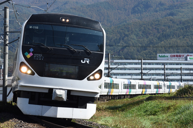 松本車両センター E257系 M-115編成 の写真 |鉄道写真投稿サイトTrain-Directory