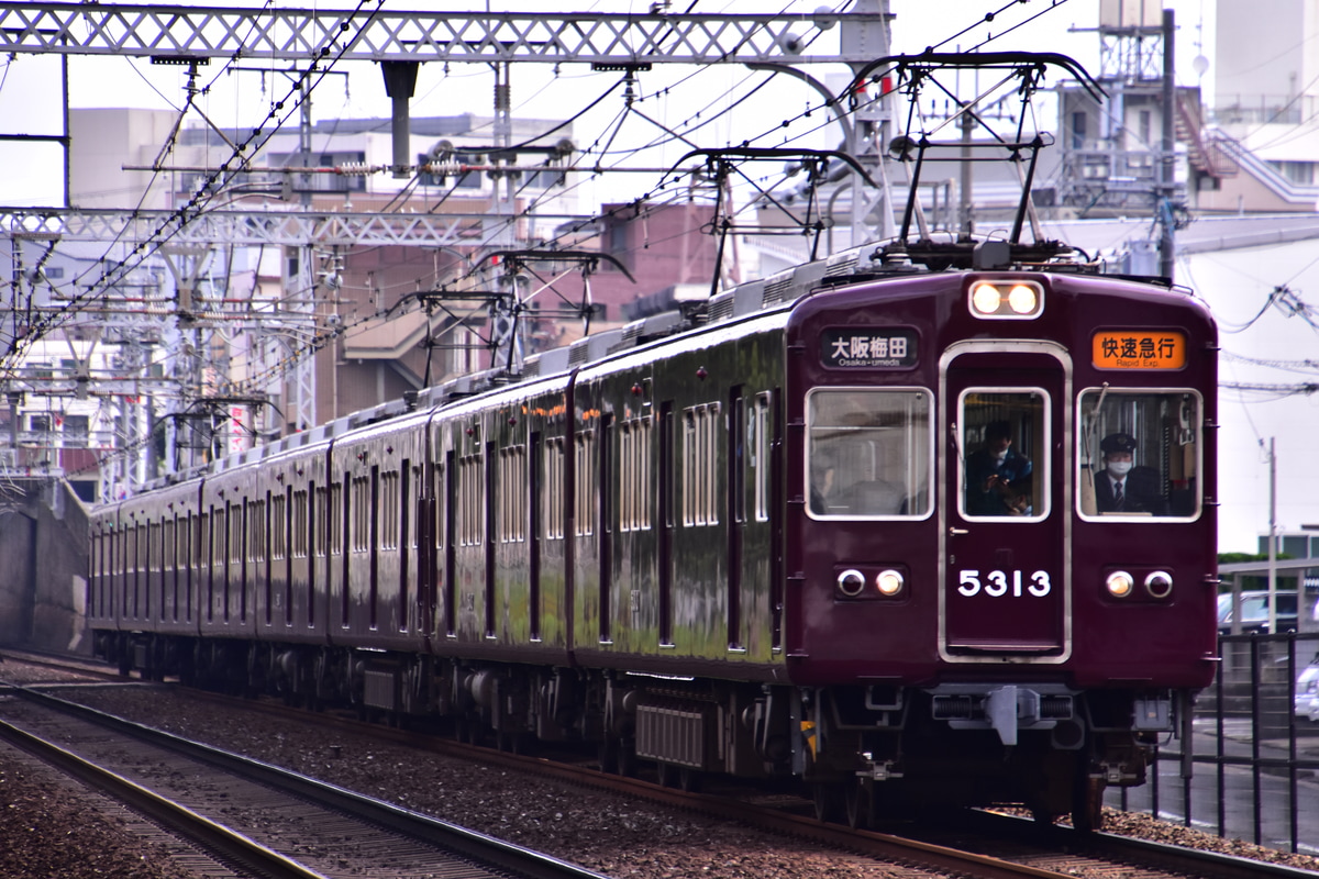 正雀車庫 5300系 5313F の写真 |鉄道写真投稿サイトTrain-Directory