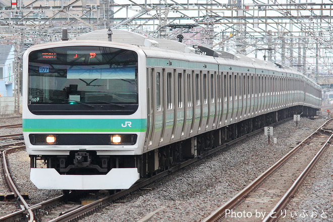 松戸車両センター E231系 マト107編成 の写真 |鉄道写真投稿サイトTrain-Directory