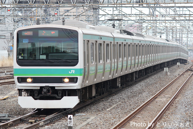 松戸車両センター E231系 マト105編成 の写真 |鉄道写真投稿サイトTrain-Directory