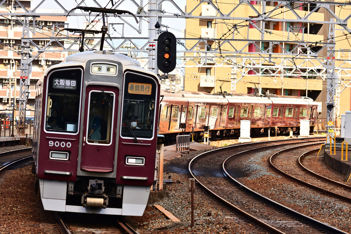 西宮車庫 9000系 9000F の写真 |鉄道写真投稿サイトTrain-Directory