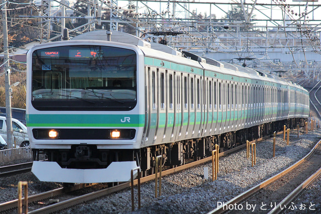 松戸車両センター E231系 マト104編成 の写真 |鉄道写真投稿サイトTrain-Directory