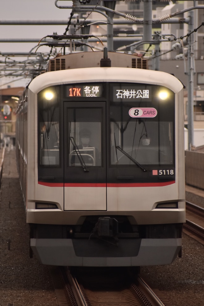 元住吉検車区 5000系 5118F の写真 |鉄道写真投稿サイトTrain-Directory