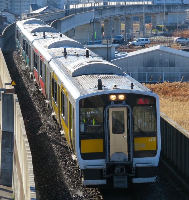 水郡線営業所 キハE130系 キハE130-7 の写真 |鉄道写真投稿サイトTrain-Directory