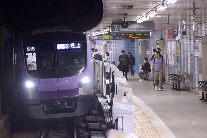 鷺沼検車区 18000系 18107F の写真 |鉄道写真投稿サイトTrain-Directory