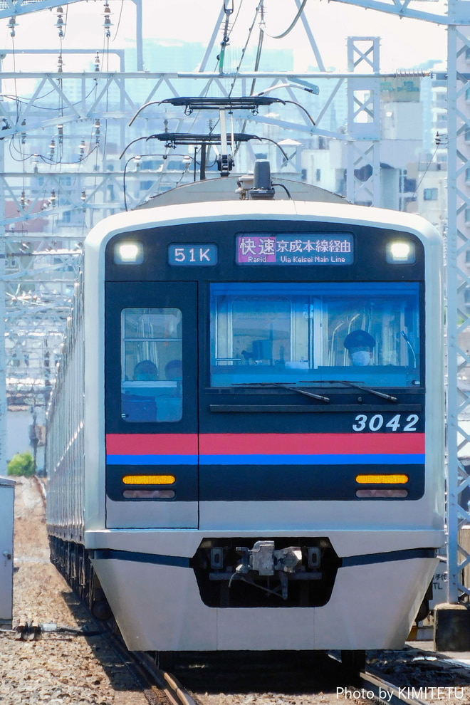 宗吾車両基地 京成3000形 3042-8 の写真 |鉄道写真投稿サイトTrain-Directory