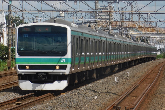 松戸車両センター本区 E231系 マト119編成 の写真 |鉄道写真投稿サイトTrain-Directory