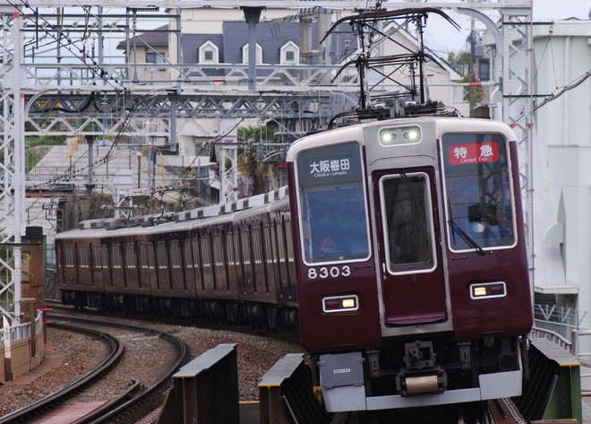 正雀車庫 8300系 8303F の写真 |鉄道写真投稿サイトTrain-Directory