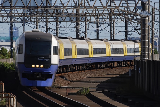 幕張車両センター 255系 マリBe-02編成 の写真 |鉄道写真投稿サイトTrain-Directory