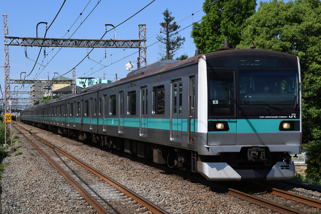 松戸車両センター本区 E233系 マト8編成 の写真 |鉄道写真投稿サイトTrain-Directory