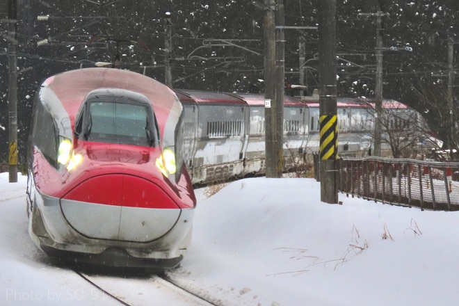 秋田新幹線車両センター E6系 Z4編成 の写真 |鉄道写真投稿サイトTrain-Directory