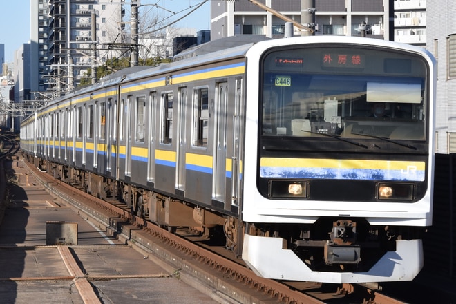 幕張車両センター 209系 マリC446編成 の写真 |鉄道写真投稿サイトTrain-Directory