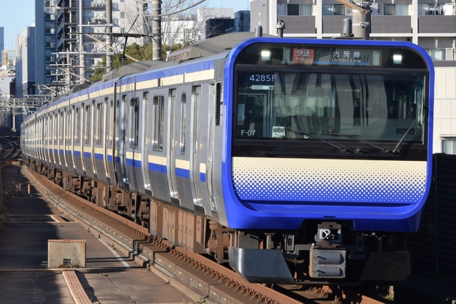 鎌倉車両センター本所 E235系 クラF-07編成 の写真 |鉄道写真投稿サイトTrain-Directory