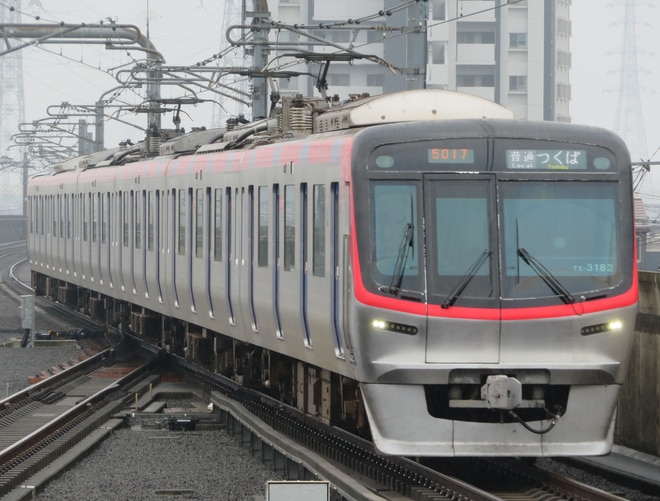 つくばエクスプレス総合基地 TX-3000系 TX-3182F の写真 |鉄道写真投稿サイトTrain-Directory