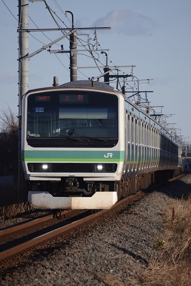 松戸車両センター本区 E231系 マト104編成 の写真 |鉄道写真投稿サイトTrain-Directory