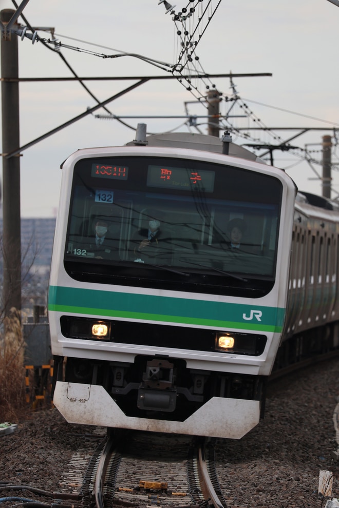 松戸車両センター本区 E231系 マト132編成 の写真 |鉄道写真投稿サイトTrain-Directory