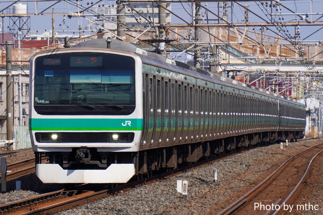 松戸車両センター本区 E231系 マト116編成 の写真 |鉄道写真投稿サイトTrain-Directory