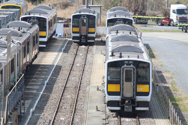 水郡線営業所 キハE130系 キハE132-8編成 の写真 |鉄道写真投稿サイトTrain-Directory