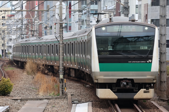 川越車両センター E233系 ハエ129編成 の写真 |鉄道写真投稿サイトTrain-Directory