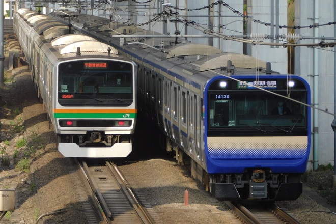 鎌倉車両センター本所 E235系 クラJ-03編成 の写真 |鉄道写真投稿サイトTrain-Directory