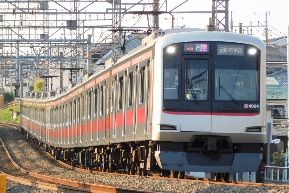 元住吉検車区 5050系 4104F の写真 |鉄道写真投稿サイトTrain-Directory